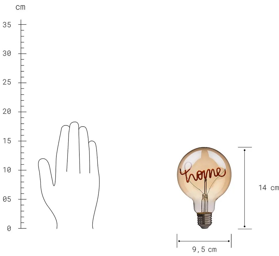 BRIGHT LIGHT LED Lampa "Home" 9,5 cm