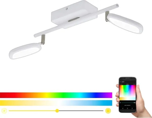 Eglo 97692 - LED RGB Bodové svítidlo PALOMBARE-C 2xLED/5W/230V