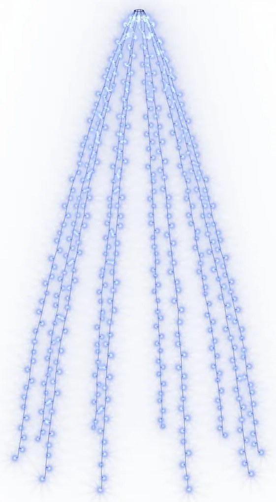Světýlka na stromeček 500 modrých LED 500 cm dovnitř i ven 328898