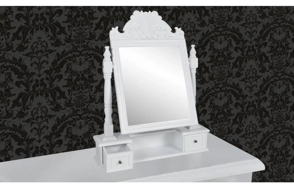 Toaletní stolek s hranatým sklopným zrcadlem MDF - Default Title