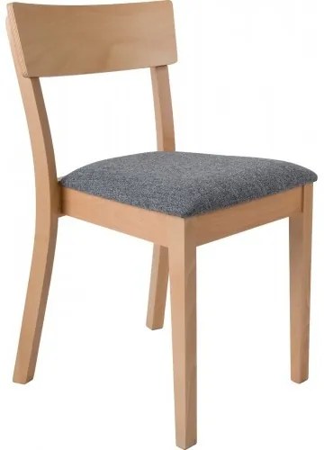 Dřevěná jídelní židle DESIGNE 36 s čalouněným sedákem - nosnost 120 kg - 3D4871