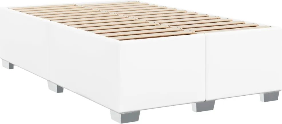 Rám postele bílý 120 x 200 cm umělá kůže 3284553