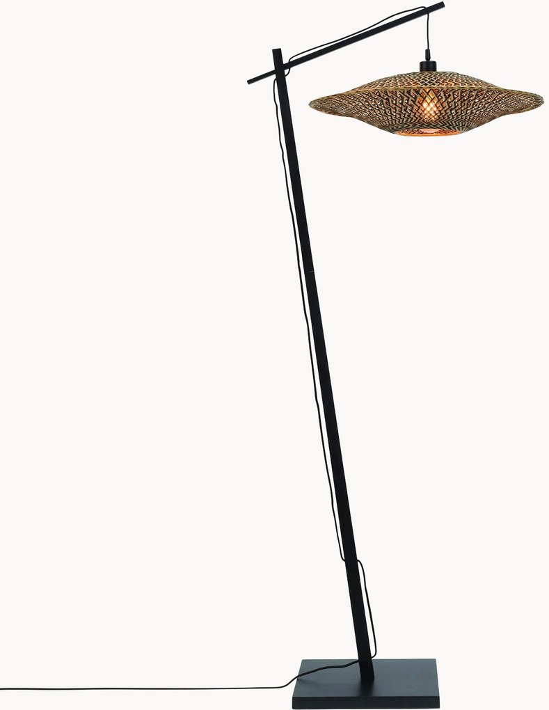 Lampa na čtení z bambusu Bali