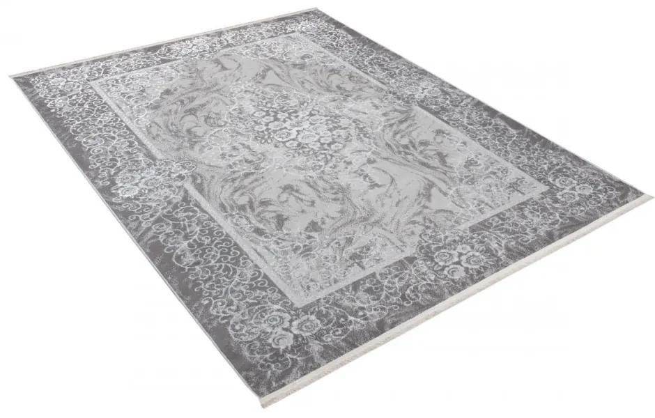 Kusový koberec Seda šedo bílý 140x200cm