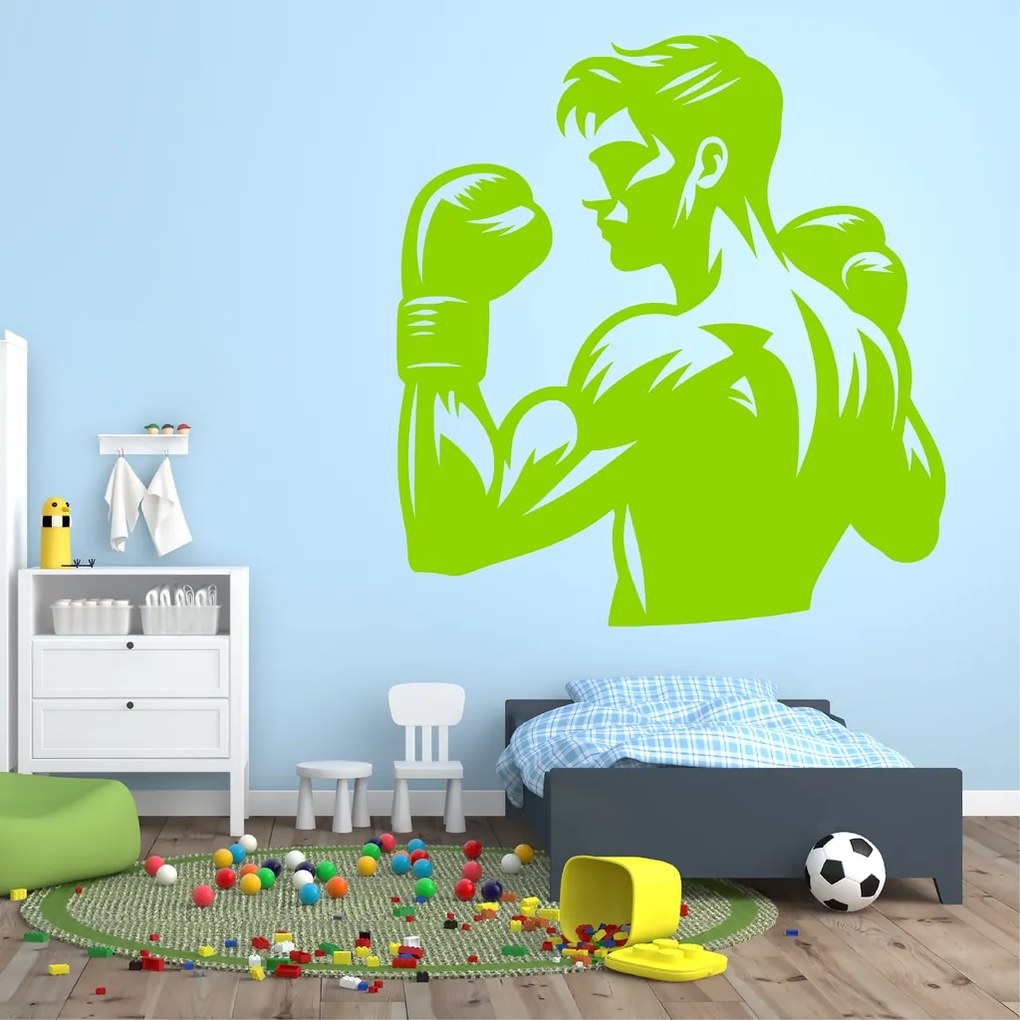 Živá Zeď Samolepka na zeď Boxer Barva: černá
