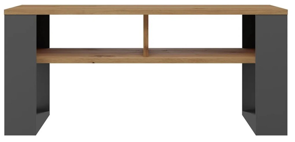 Konferenční stolek MODERN 2P - antracit/dub artisan