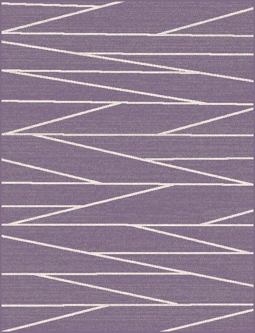 Vopi | Kusový koberec Mondo A5LVL - 70 x 240 cm, fialový