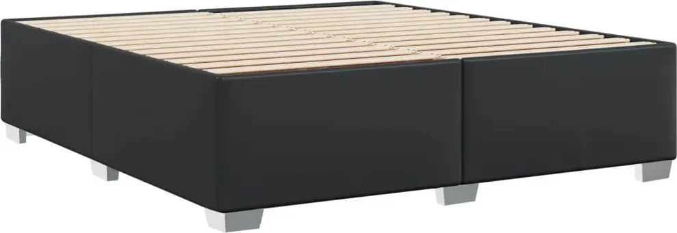 Rám postele černá 180 x 200 cm umělá kůže 3284568