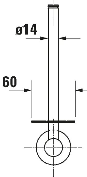 Duravit 99151000 - Držák toaletního papíru D-CODE lesklý chrom