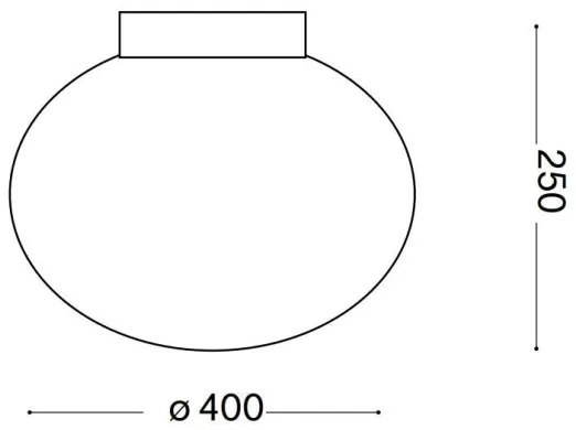 Ideal Lux - Stropní svítidlo CANDY 1xE27/42W/230V pr. 40 cm bílá