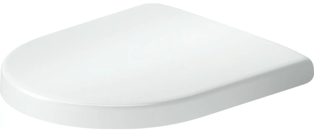 Duravit Univavo univerzální WC sedátko s pomalým sklápěním, kulatéBílá - D-tvar - 375 x 417 x 51 mm