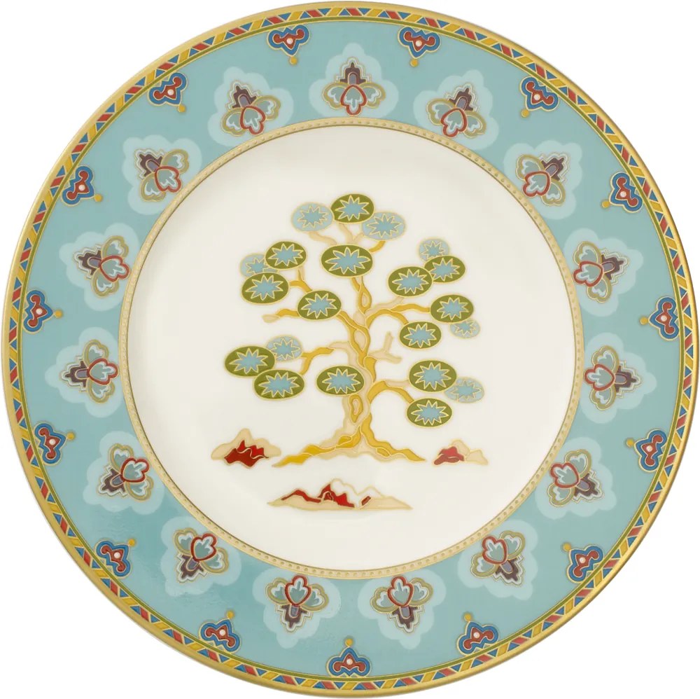 Villeroy&Boch Villeroy & Boch Samarkand Aquamarin talíř na pečivo, 16,4 cm