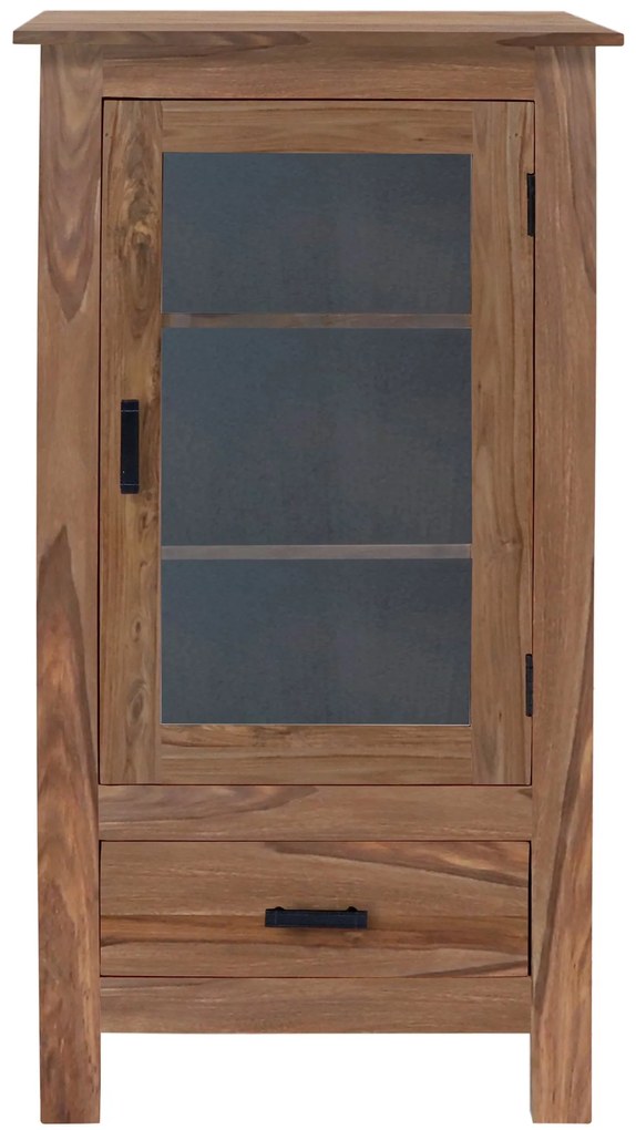 furniture-nabytek.cz - Dřevěná vitrína z masivu palisandr 60x120x45