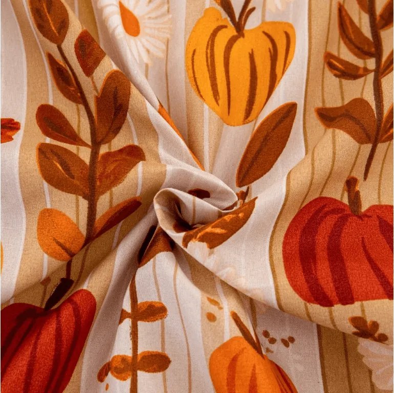 Prostěradlo z mikrovlákna PUMPKIN STRIPES barevné 90x200 cm