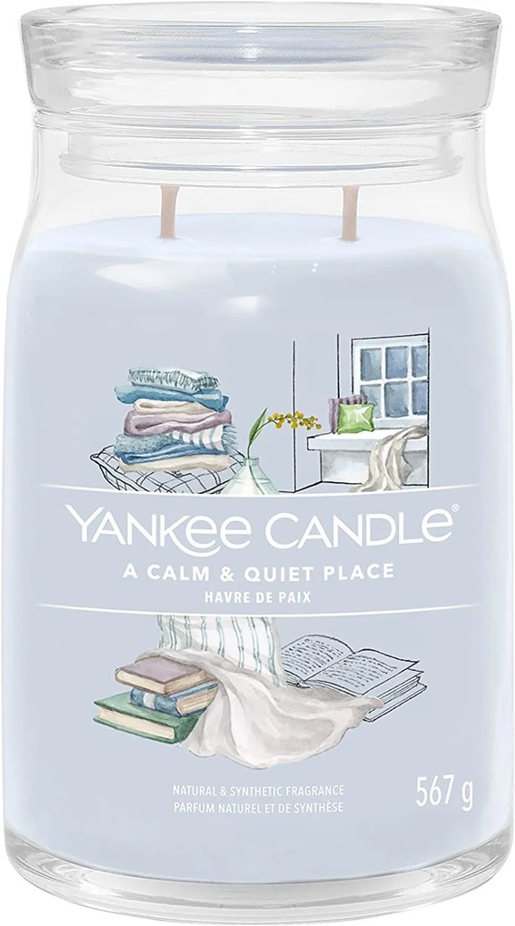 Yankee Candle vonná svíčka Signature ve skle velká Calm & Quiet place 567g