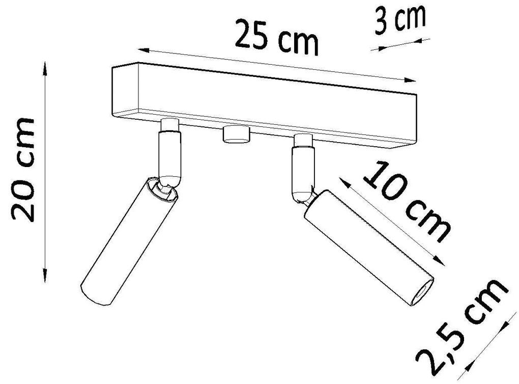 Stropní svítidlo EYETECH 2 bílé