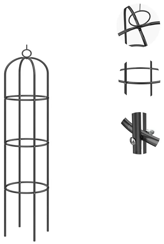 Opora na popínavé květiny 200x40 cm Gardebruk