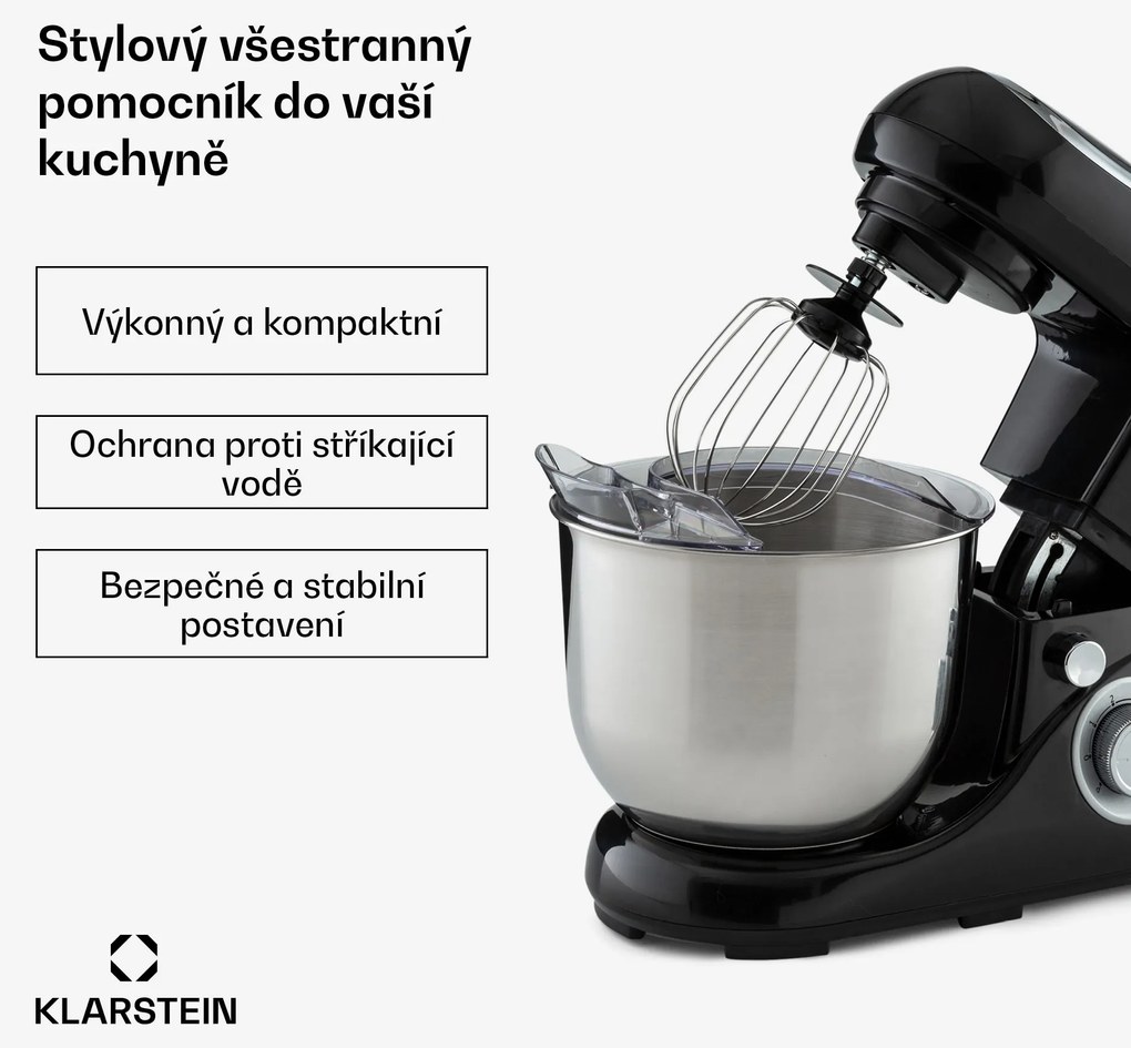 Klarstein Bella Pico 2G, kuchyňský robot, 1300 W, 1,7 HP, 6 stupňů, 5 l