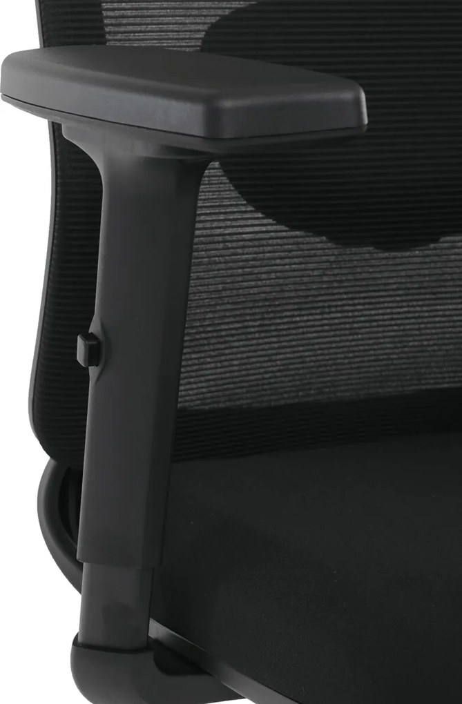 Ergonomická kancelářská židle VEBRUA - černá síťovina