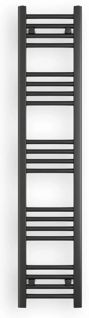 Erga Puerto, topné těleso 1400x300 mm, 441W, černá matná, ERG-LAV-GRZE-BK-30140