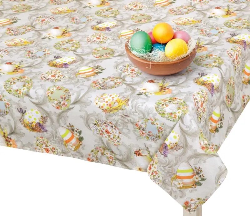 Bellatex Ubrus Velikonoce Šedá 100x100 cm