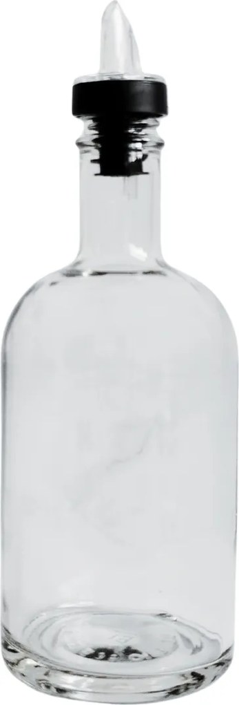 Skleněná láhev na olej 500 ml s čirou nálevkou APOLO