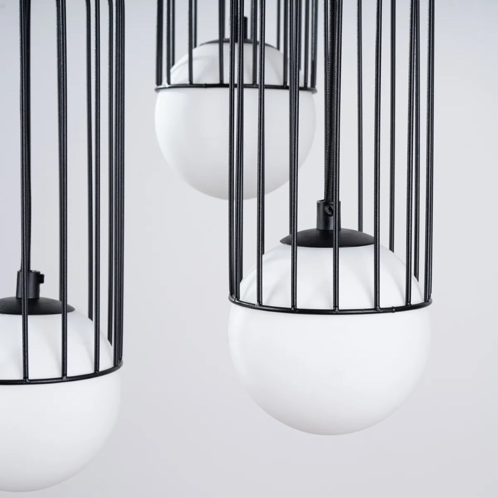 Sollux Lighting Závěsné svítidlo BRINA 3P Černá