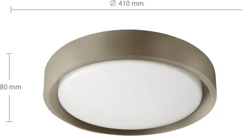Brilagi - LED Stmív. svítidlo MATTEO LED/48W/230V 3000-6500K pr. 41 cm taupe +DO