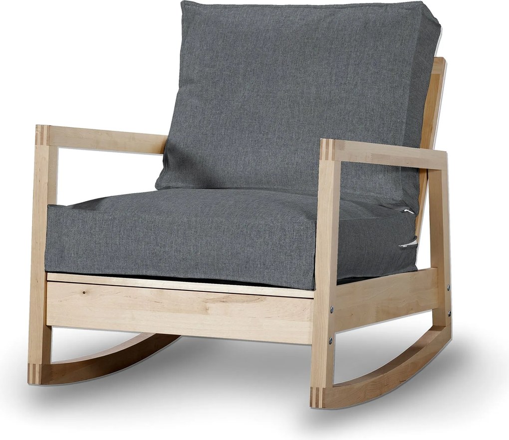 Potah na křeslo IKEA Lillberg barva šedá látka pletený vzor