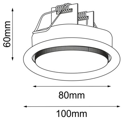 Brosline 3029 - Podhledové svítidlo DROP 1xGX53/9W/230V bílá
