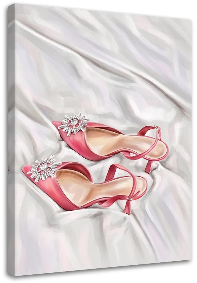Gario Obraz na plátně Pár růžových bot Rozměry: 40 x 60 cm