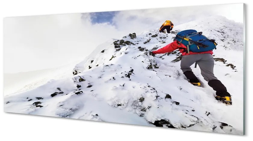 akrylový obraz horolezectví 120x60 cm