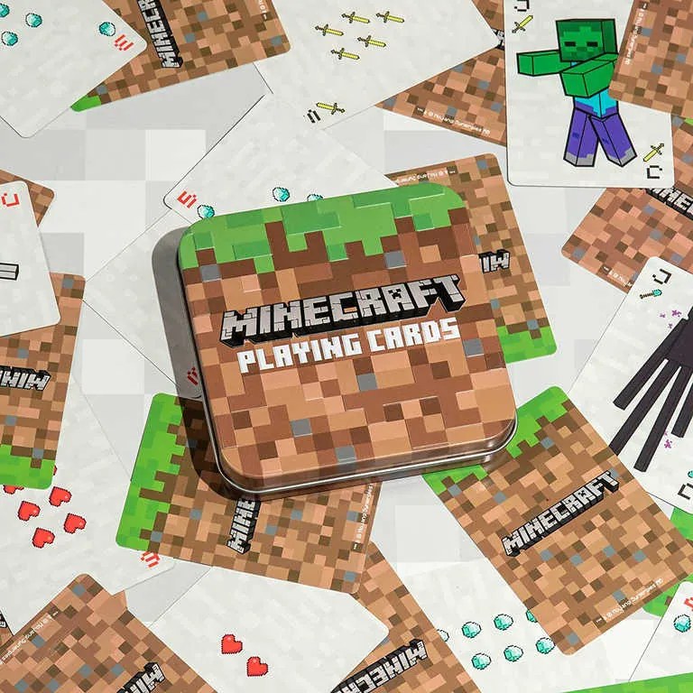 _Ostatní 1_ Hra Karty hrací Minecraft v plechové krabičce *SPOLEČENSKÉ HRY* pp6587mcf