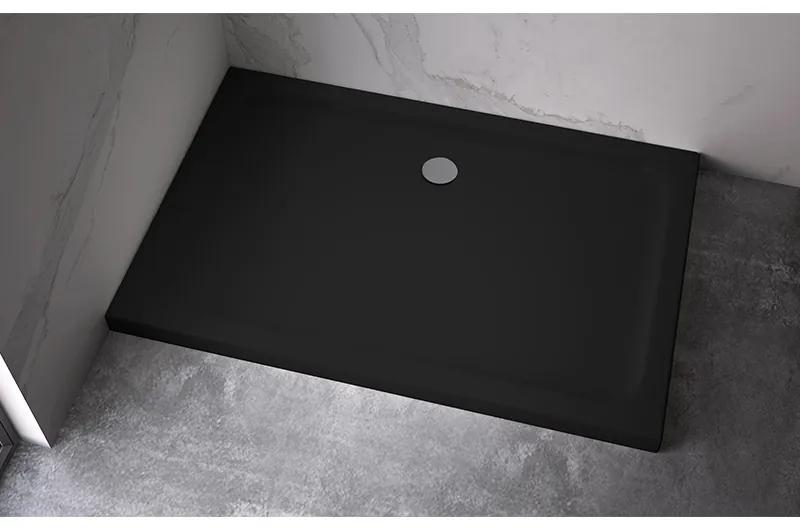 BPS-koupelny Obdélníková akrylátová sprchová vanička HYD-OSV-ST06C 120x100 černá