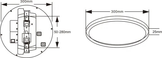 Top Light-LED Strop svít se sen REVIT LED/12/18/24W/230V 3000/4000/6500K pr.30cm