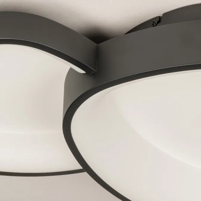 Stropní designové LED svítidlo Organic Black 58