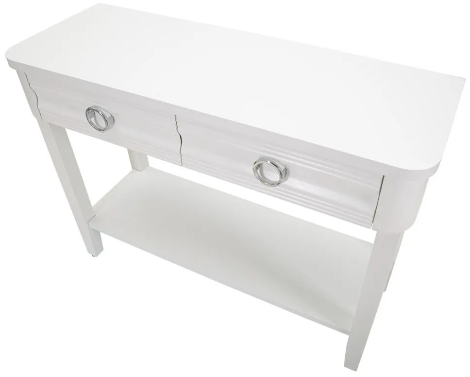 Designová konzole Hahnunah 110 cm bílá