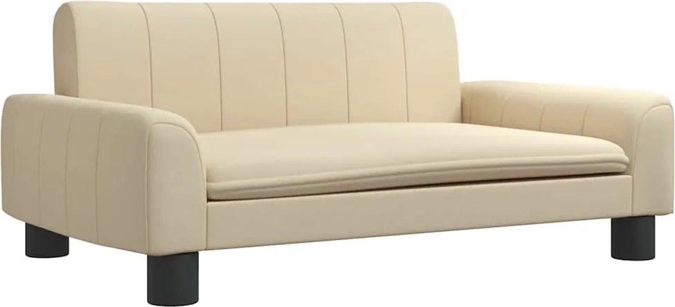 Pelíšek pro psy krémový 70 x 45 x 30 cm textil 171857