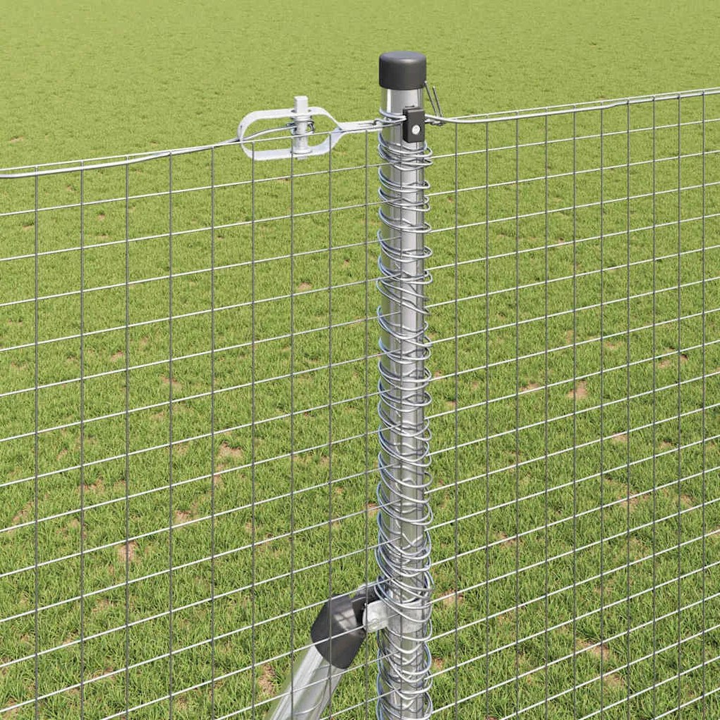 Zemní upevnění svařované drátěné ploty 50 x 1,5 m Stříbrná 3351656