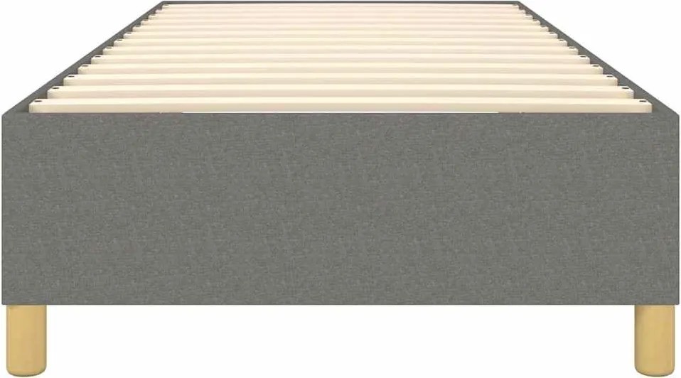 Rám postele s boxspringem tmavě šedý 90 x 200 cm textil 3120930