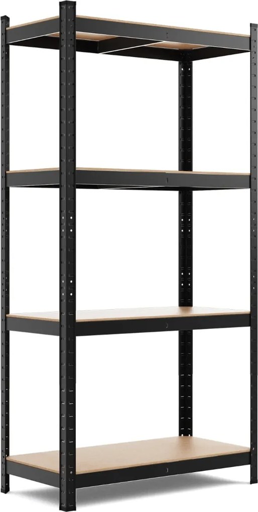 Costway Úložný regál 4 úrovně s kovovým rámem, těžký pojme až 720 kg, modrý