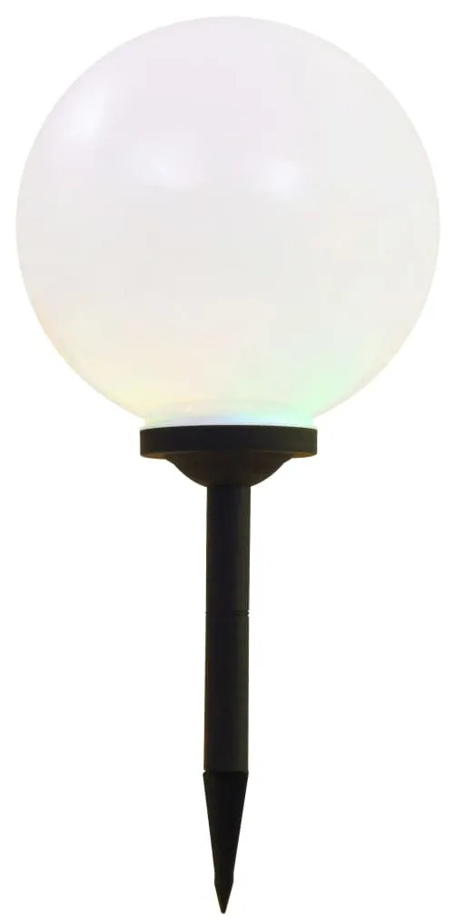vidaXL Zahradní solární lampy 4 ks LED kulovité 30 cm RGB