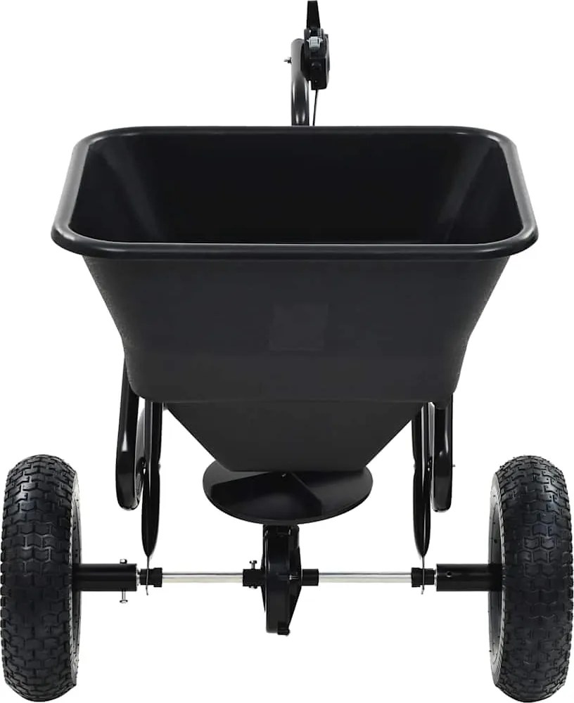 Tažné rozmetadlo soli PVC a ocel 125 x 74 x 79 cm 45 l 142967