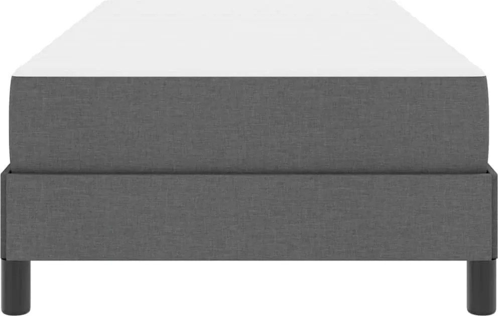 Postel s boxspringem Tmavě šedá 90 x 190 cm textil 3398452