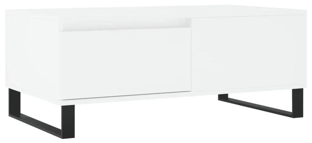 Konferenční stolek bílý 90 x 50 x 36,5 cm kompozitní dřevo - Default Title