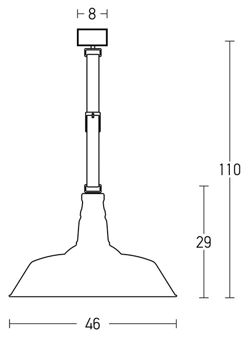 Zambelis 22225 závěsné svítidlo bronz, 1xE27, ø46cm