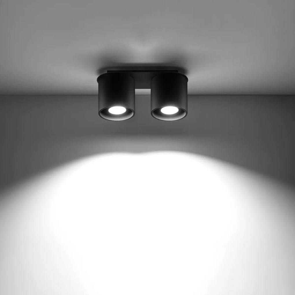 Sollux Lighting Stropní svítidlo ORBIS 2 černé