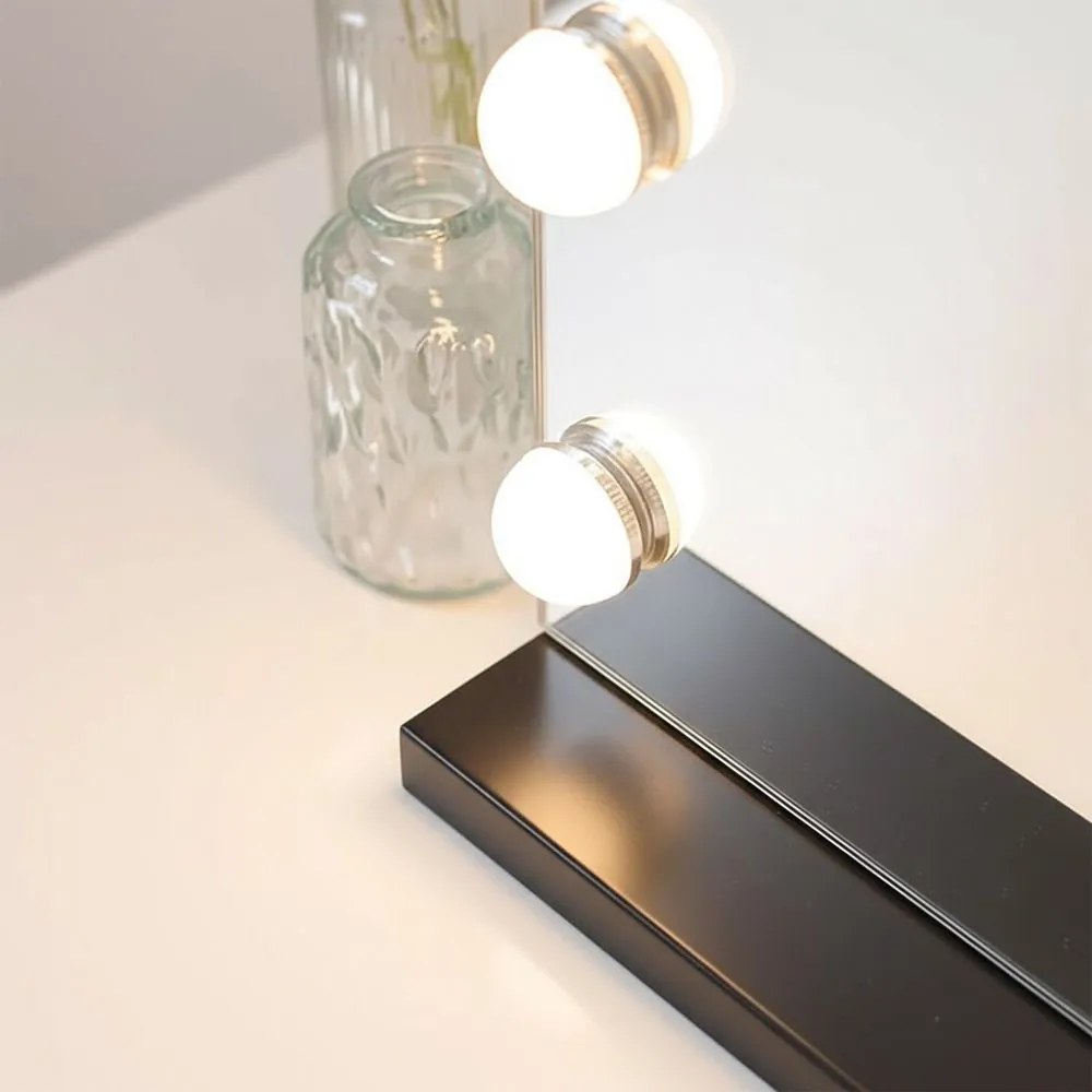 Rea Rea, Zrcadlo LED HOLLYWOOD Black 80x60, HOM-12014