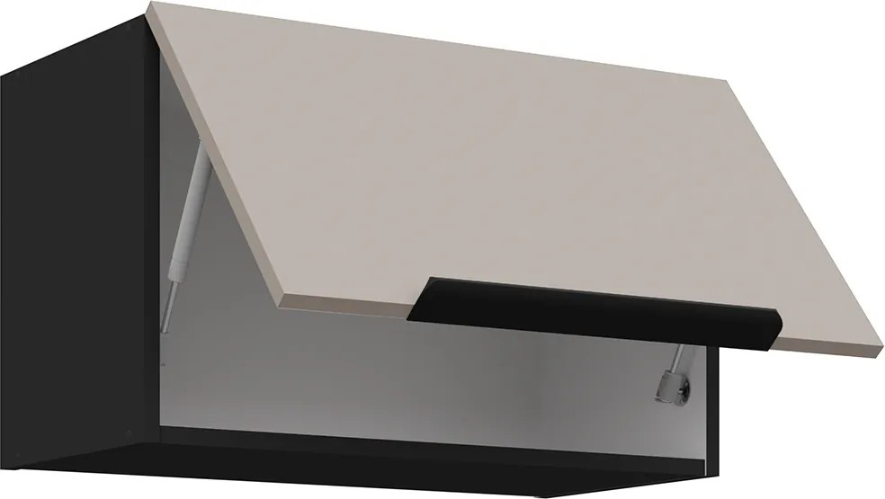 ARIA cb | horní skříňka 60 GU-36 1F výklopná | 60 cm | ANTI FINGERPRINT povrch | černá/béžová