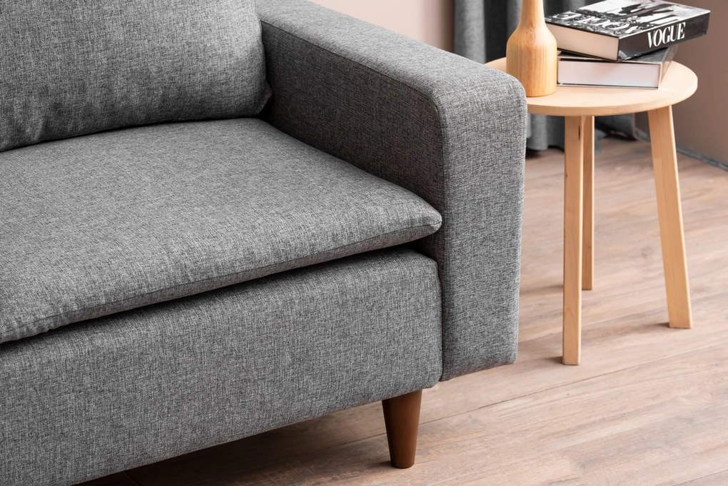 Hanah Home Rohová pohovka LUNGO světle šedá